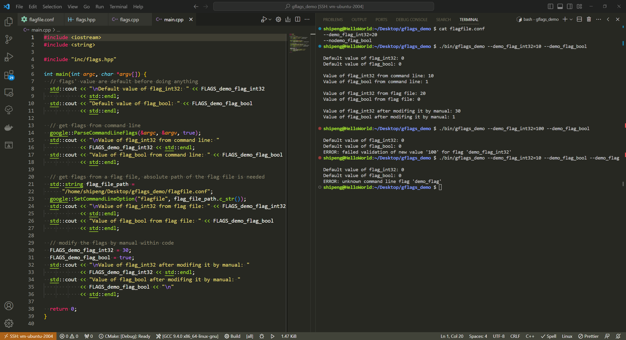 使用 gflags 进行 C++ 命令行参数处理 | 朝花夕拾
